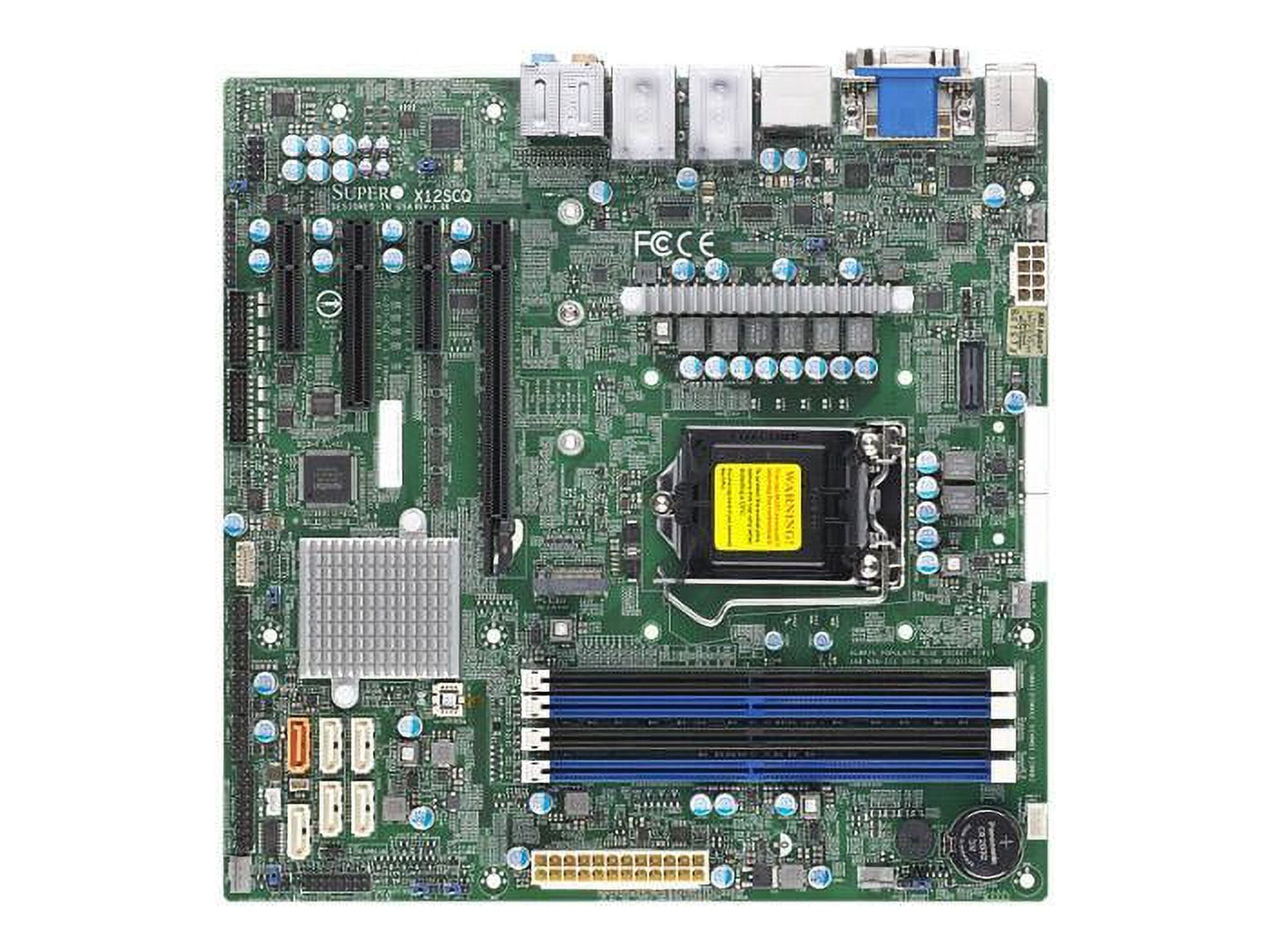 SUPERMICRO MBD-X12SCQ-O Micro ATX Server Motherboard LGA 1200 Intel Q470E - Walmart.com