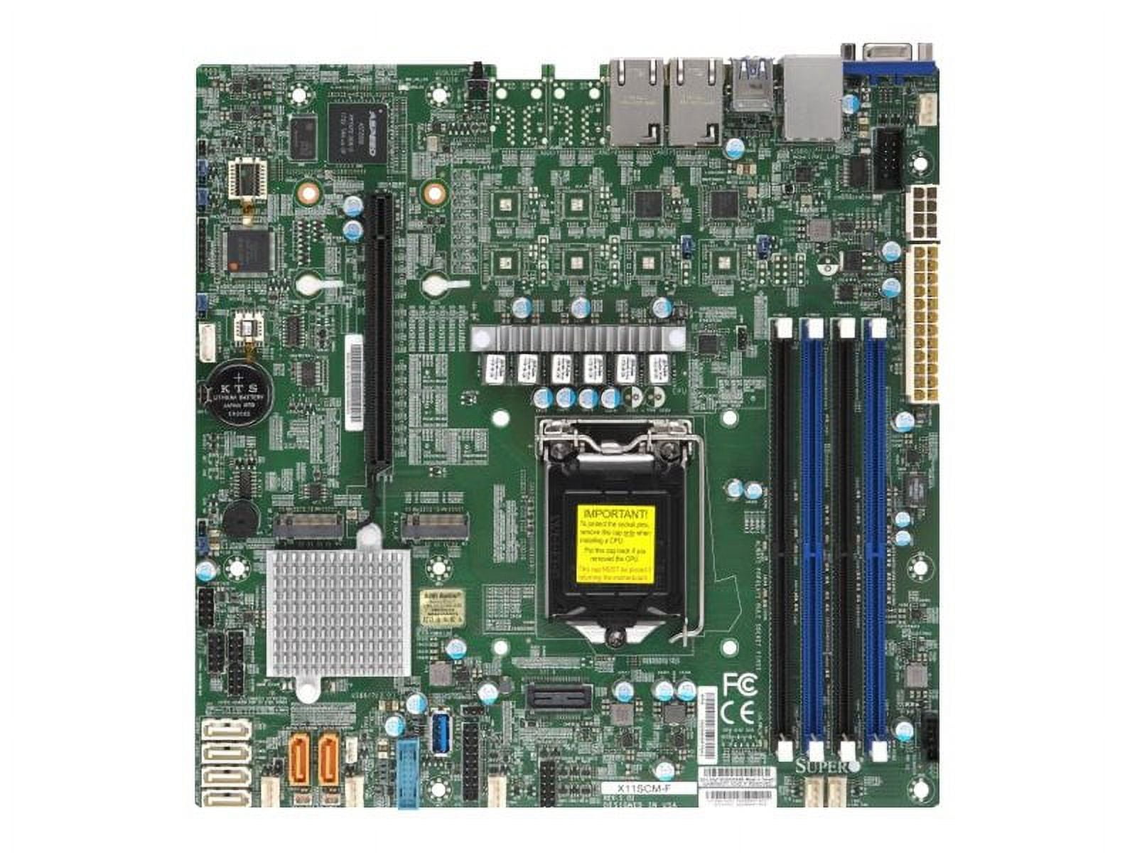 SUPERMICRO X11SCM-F - Motherboard - micro ATX - LGA1151 Socket - C246 ...