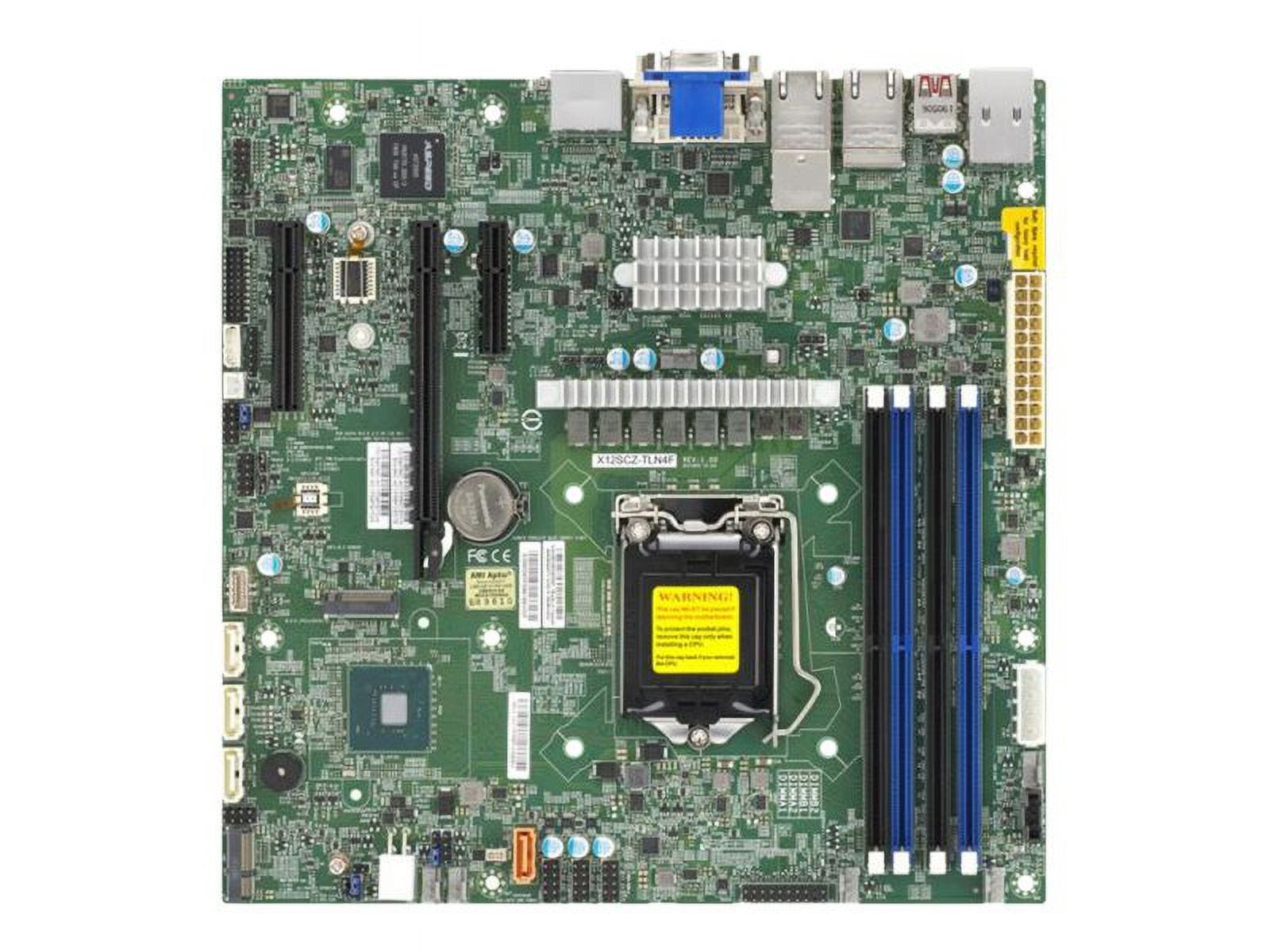 SUPERMICRO X12SCZ-TLN4F - Motherboard - micro ATX - LGA1200 Socket ...
