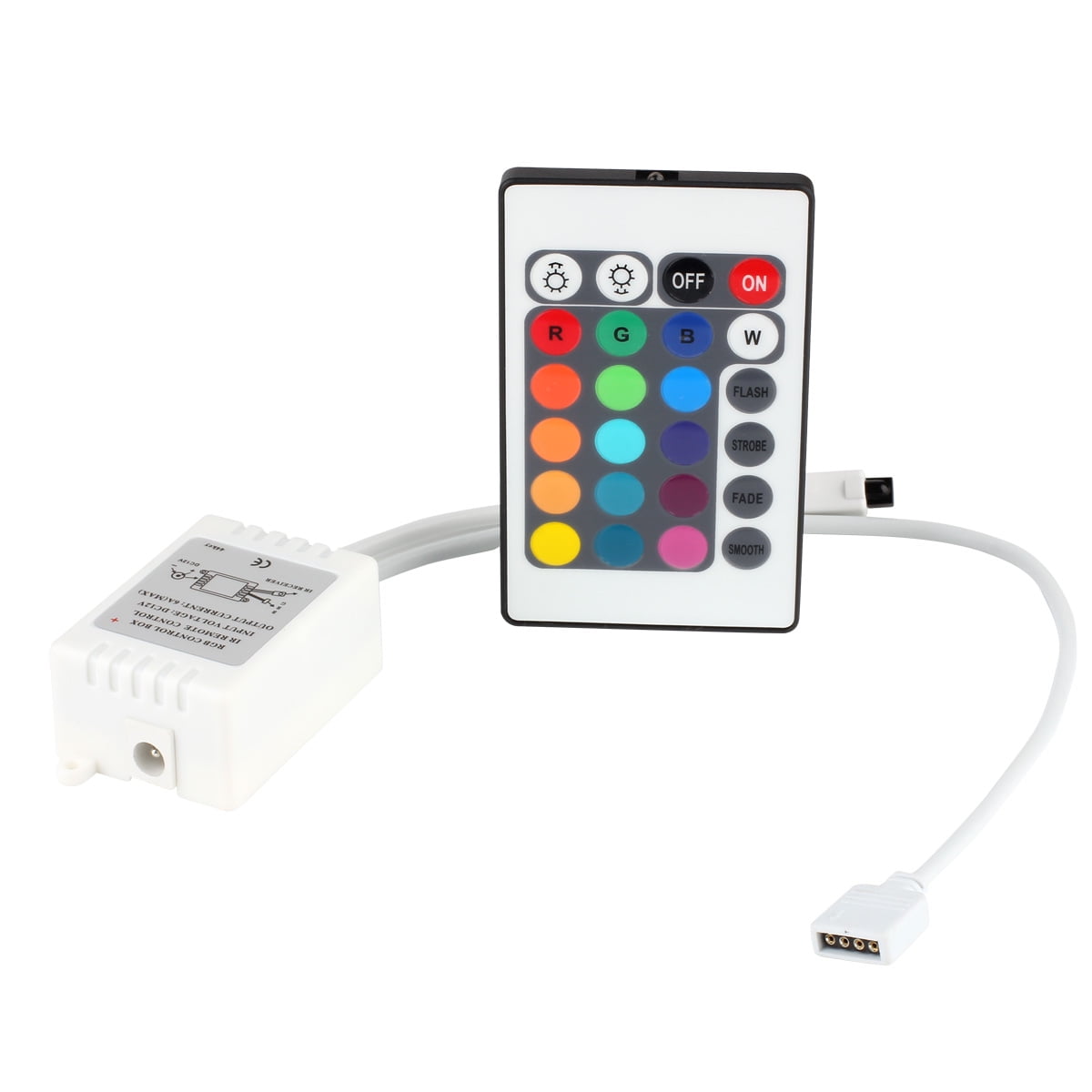 SUPERNIGHT 24 Key Button IR Wireless 5050 3528 RGB LED Strip Light ...