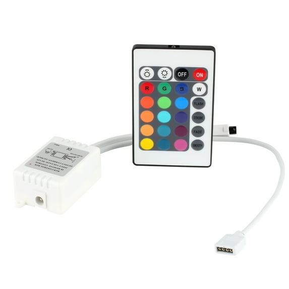 SUPERNIGHT 24 Key Button IR Wireless 5050 3528 RGB LED Strip Light ...