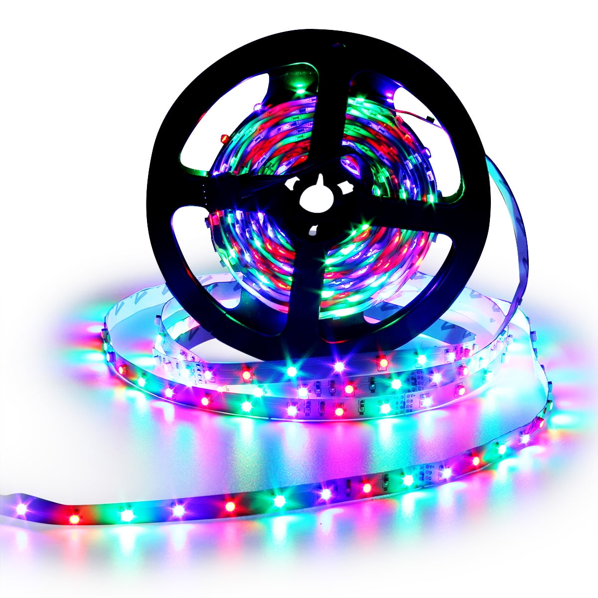SUPERNIGHT 5M/16.4 Ft SMD 3528 RGB LED Strip Light Flexible Color ...