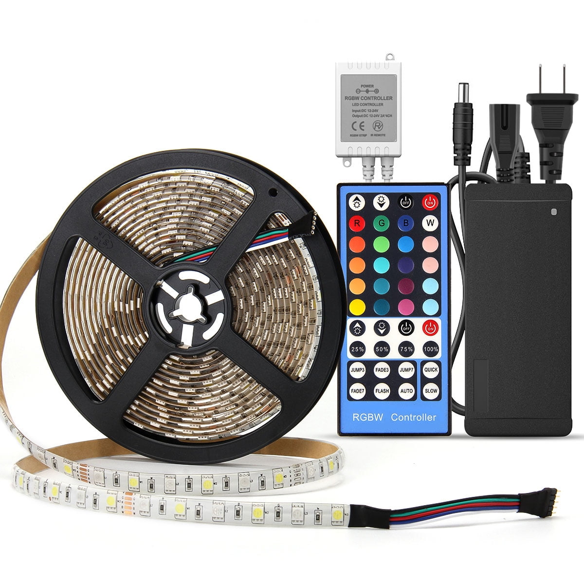 SUPERNIGHT RGBW 5M 300LEDs 5050 SMD Flexible LED Strip Light IP65 ...