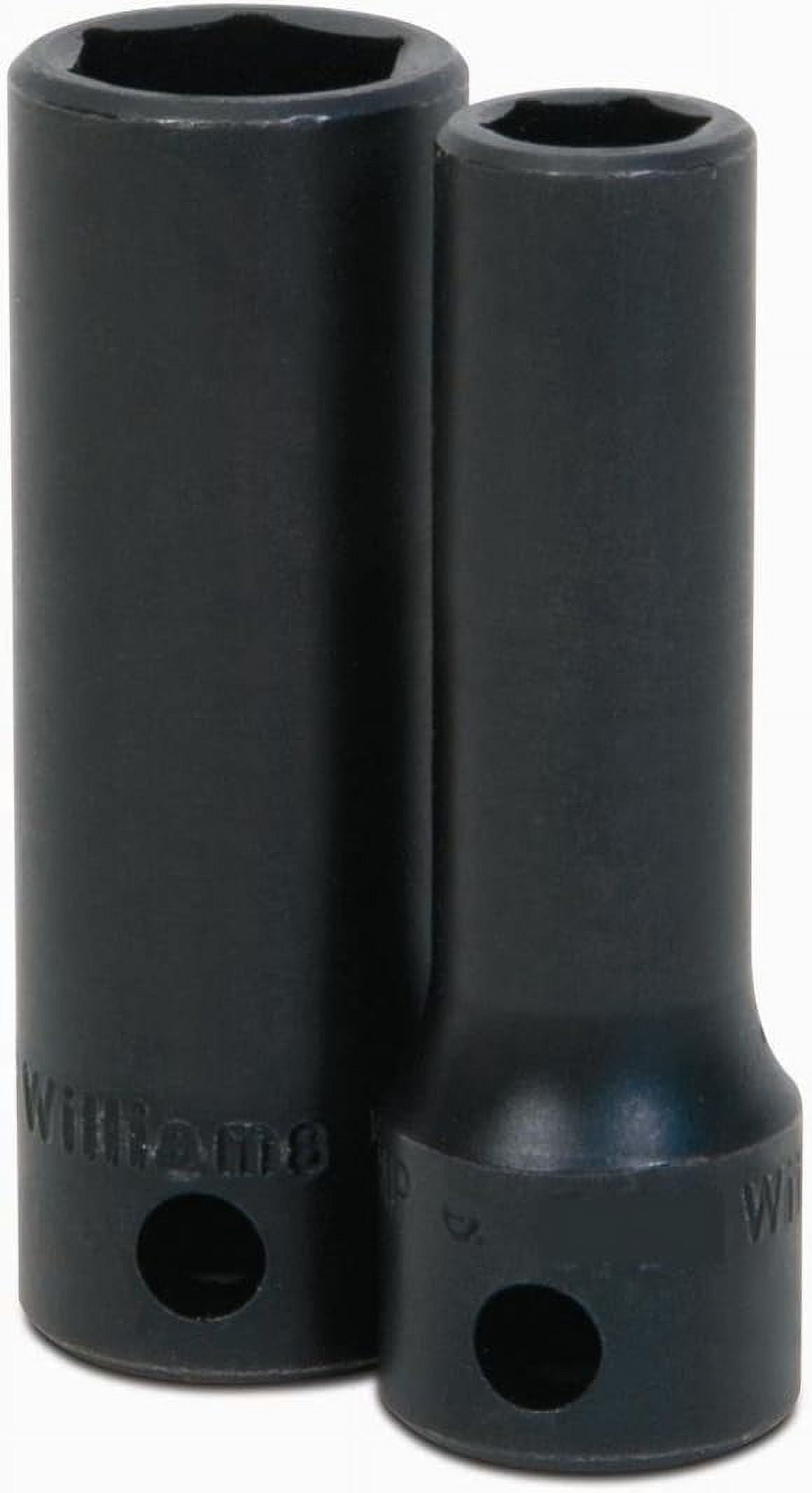 SUPERTORQUE 3/8-Inch Drive Deep Impact 6 Point Socket, 19mm Size, Black ...