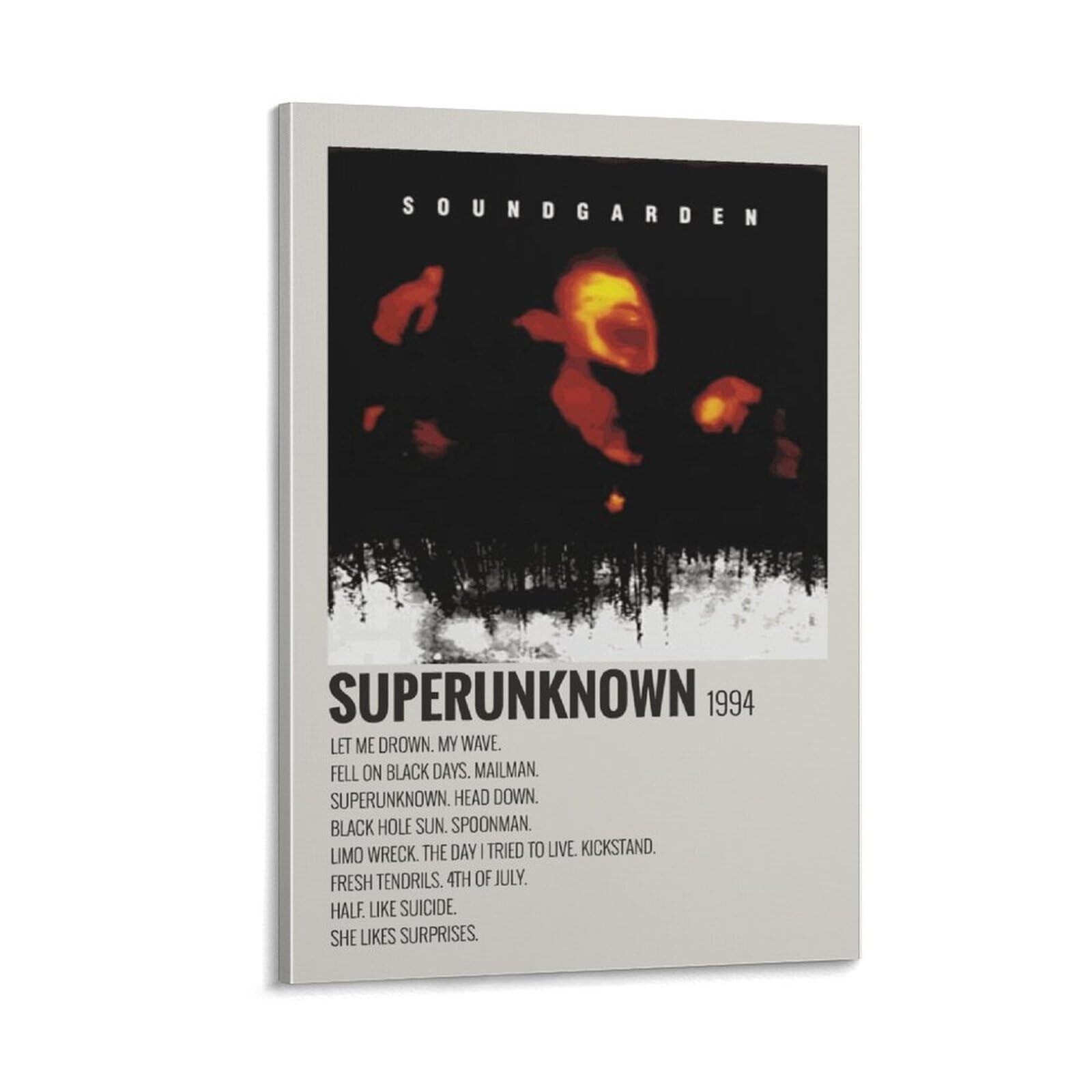 SUPERUNKNOWN 1994 Soundgarden Album Cover Canvas Poster Print Music ...