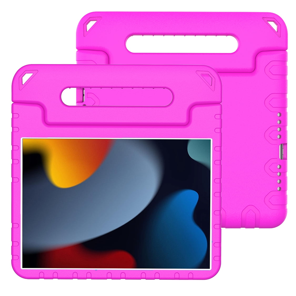 SUPNICE Shockproof Lightweight Kids Case for iPad 10.2 Inch 9th/8th/7th Gen 2021/2020/2019, Rose ...
