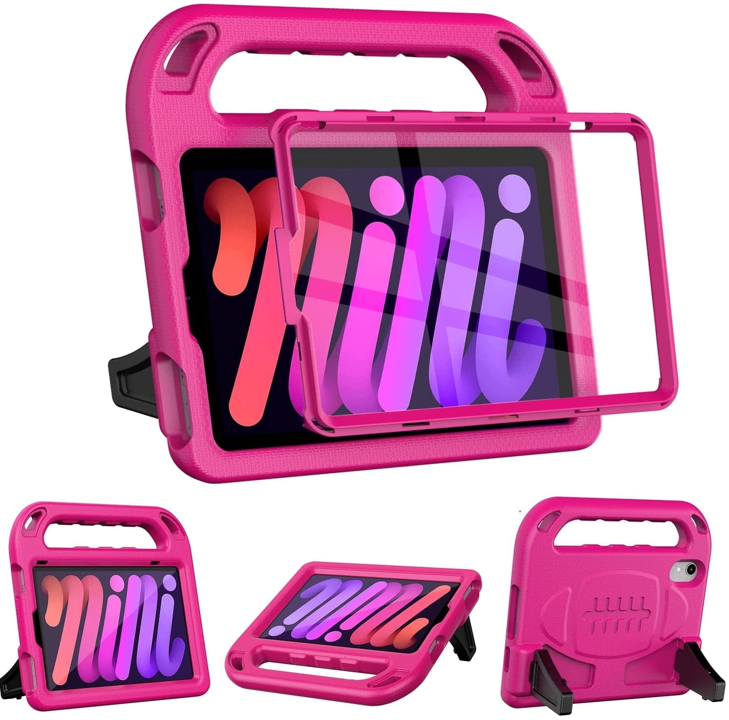 SUPNICE Kids Case for iPad Mini 6 (8.3 inch 2021), Shockproof, Built-in ...
