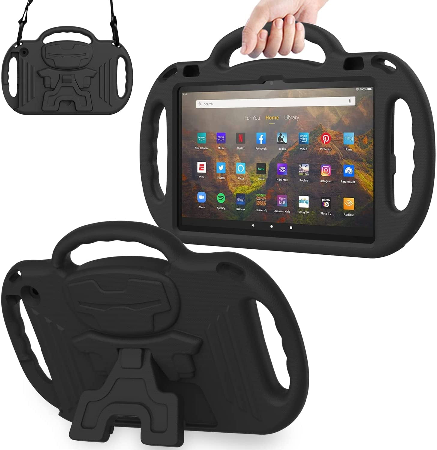 SUPNICE Kids Case for Fire HD 8 Plus Tablet, Fire HD 8 2024/2022/2020 ...