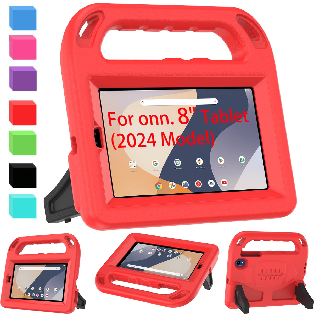 SUPNICE Kids Case for Onn 8 inch 2024 Gen 4 (Model 100135923) , Built ...