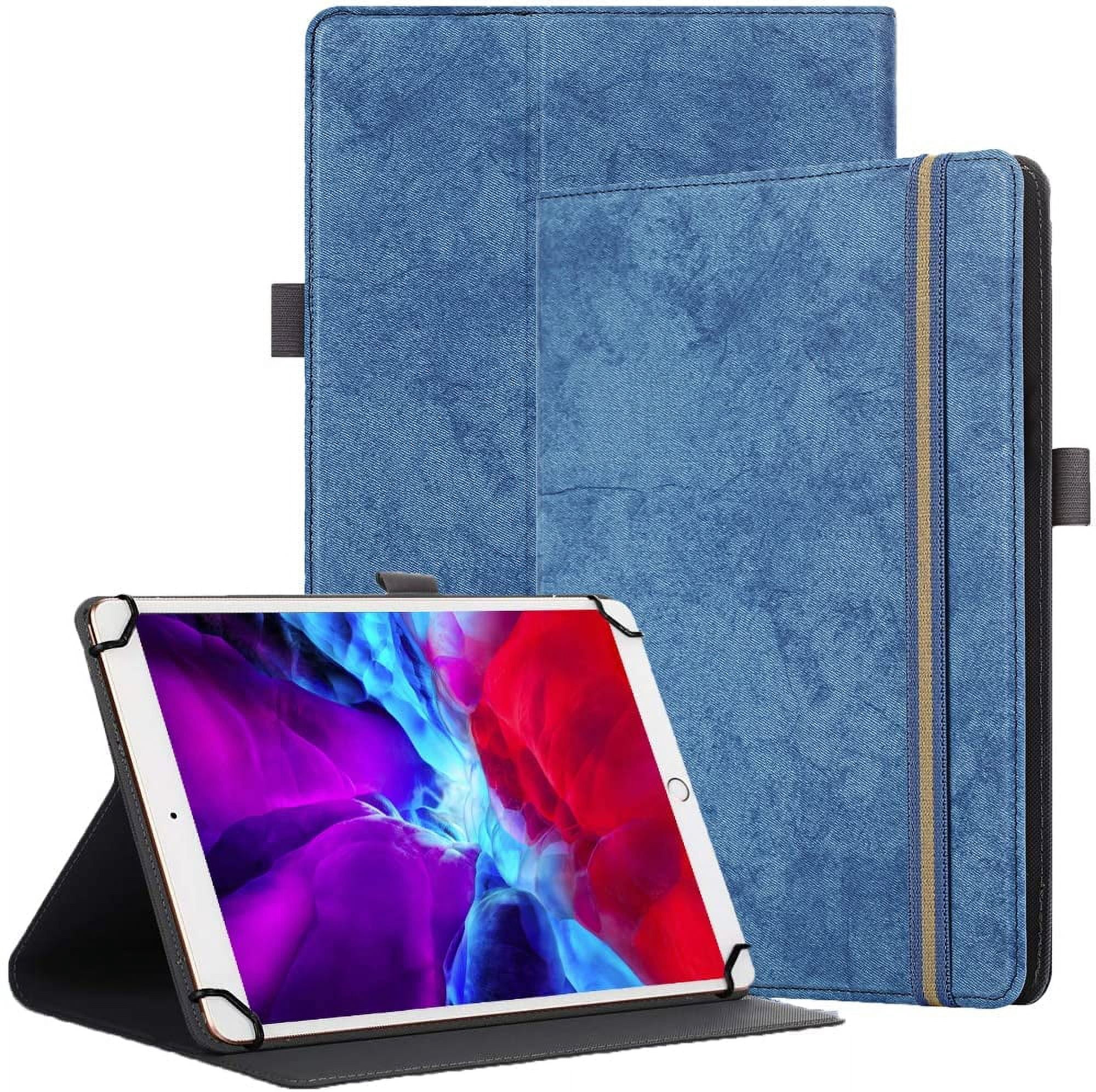 SUPNICE Universal Stand Folio Case Cover for 9-11 inch Tablets Navy ...