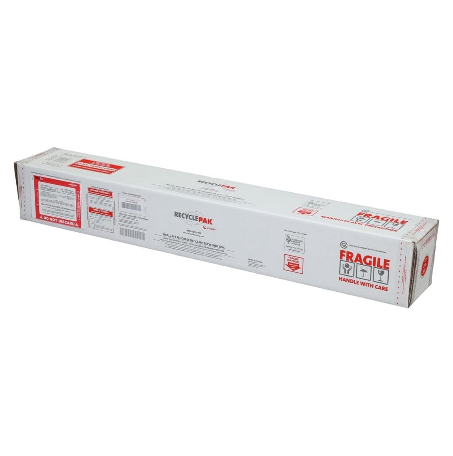 SUPPLY-098 Small 4FT Fluorescent LAMP Recycling Box - Walmart.com