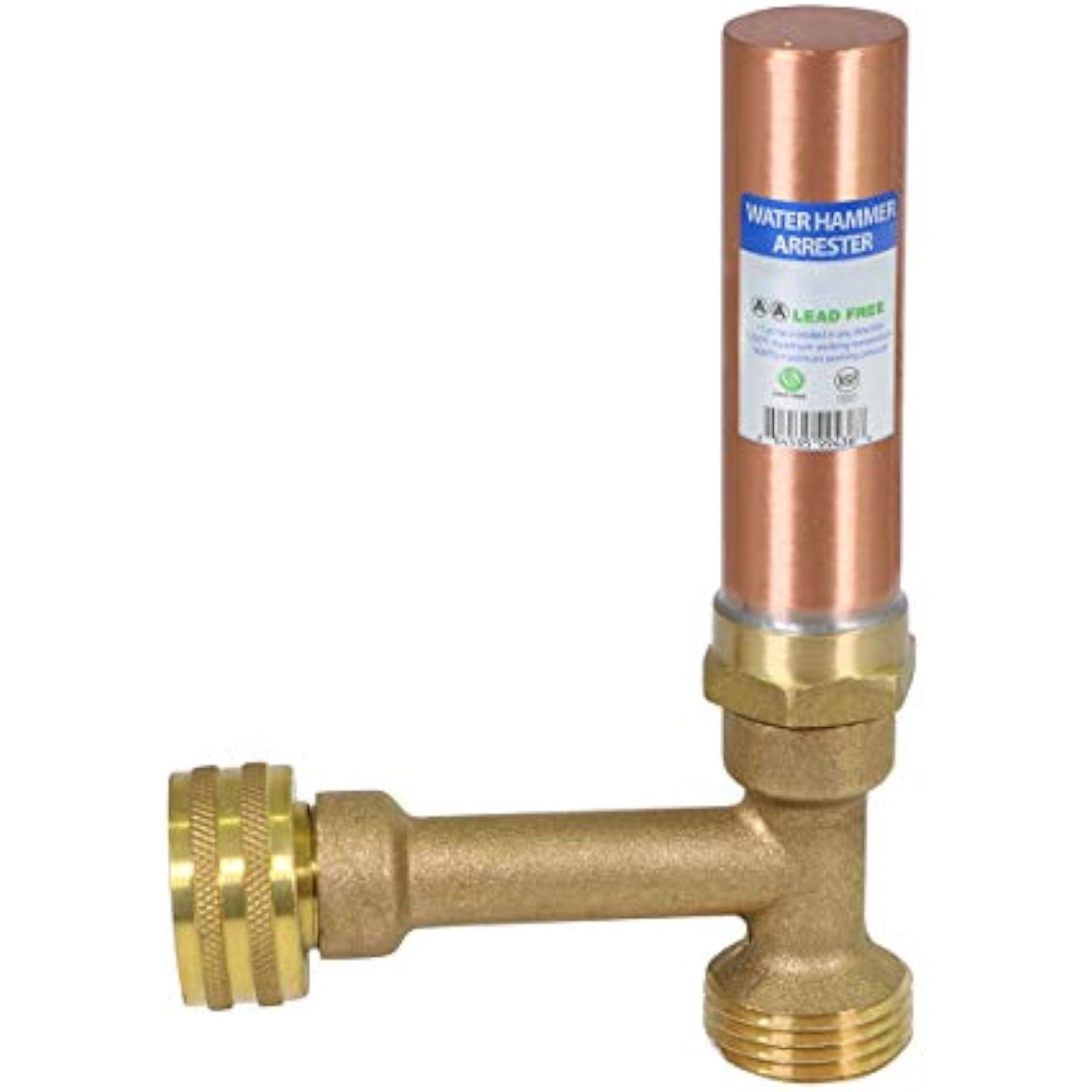 SUPPLY GIANT IBXN0056 Hose Bib Hammer Arrestor, 3/4", Copper - Walmart.com