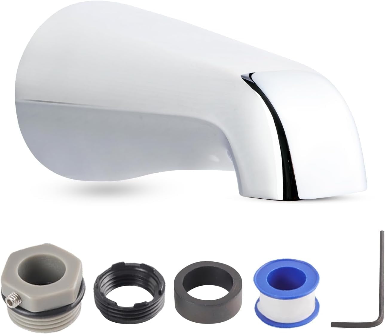 SUPPLYGIANT™ Tub Spout 1/2" FIP Nose Thread Non Diverter Bathtub Faucet ...
