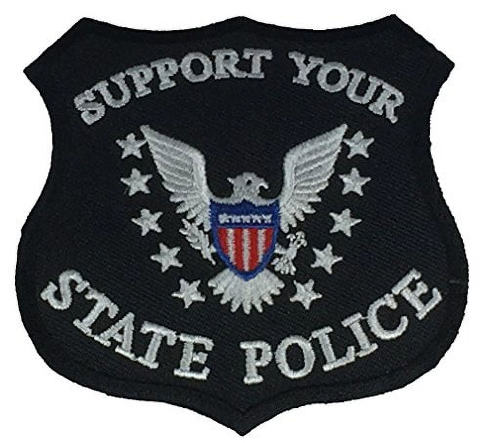 SUPPORT YOUR STATE POLICE Shield Patch - Color - Veteran Owned Business ...