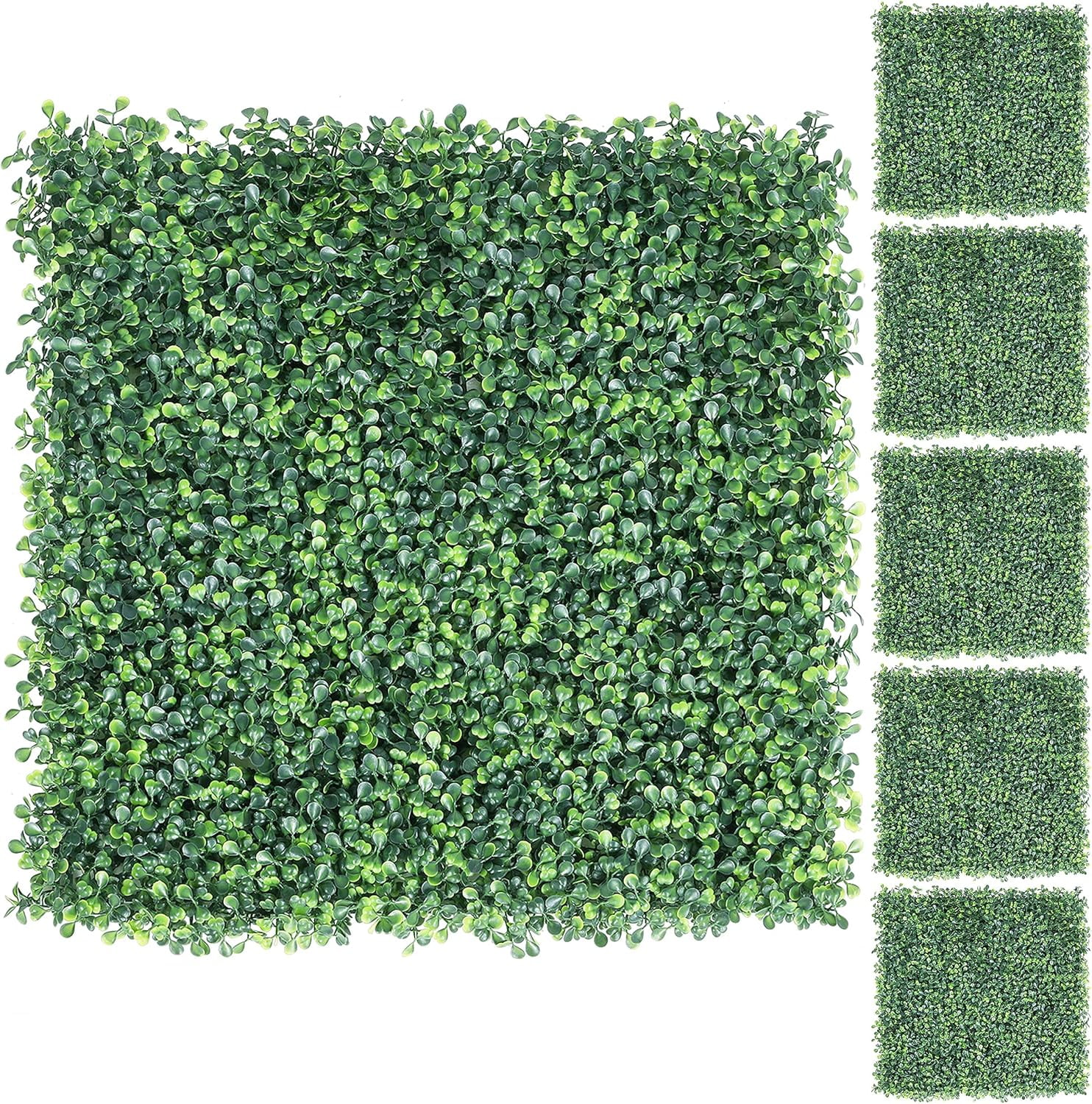 SUPQ 12Pcs Artificial Boxwood Hedge Wall Panels Greenery Topiary Hedge ...