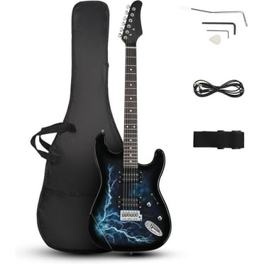 39 Inch Electric Guitar, Full Size Solid Body H-H Pickups 6 Strings ...