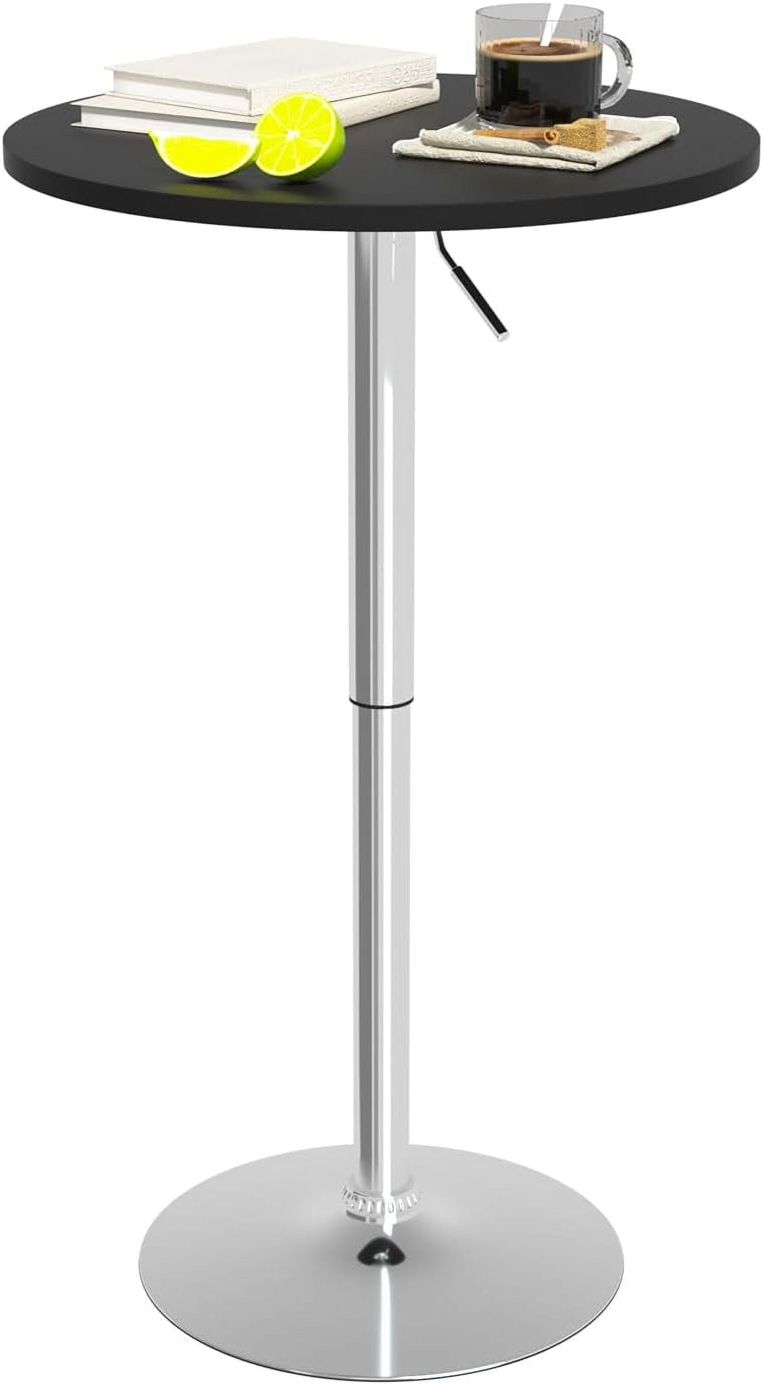 SUPQ Adjustable Bar Table Cocktail Table Pub Drink Table, Hydraulic ...