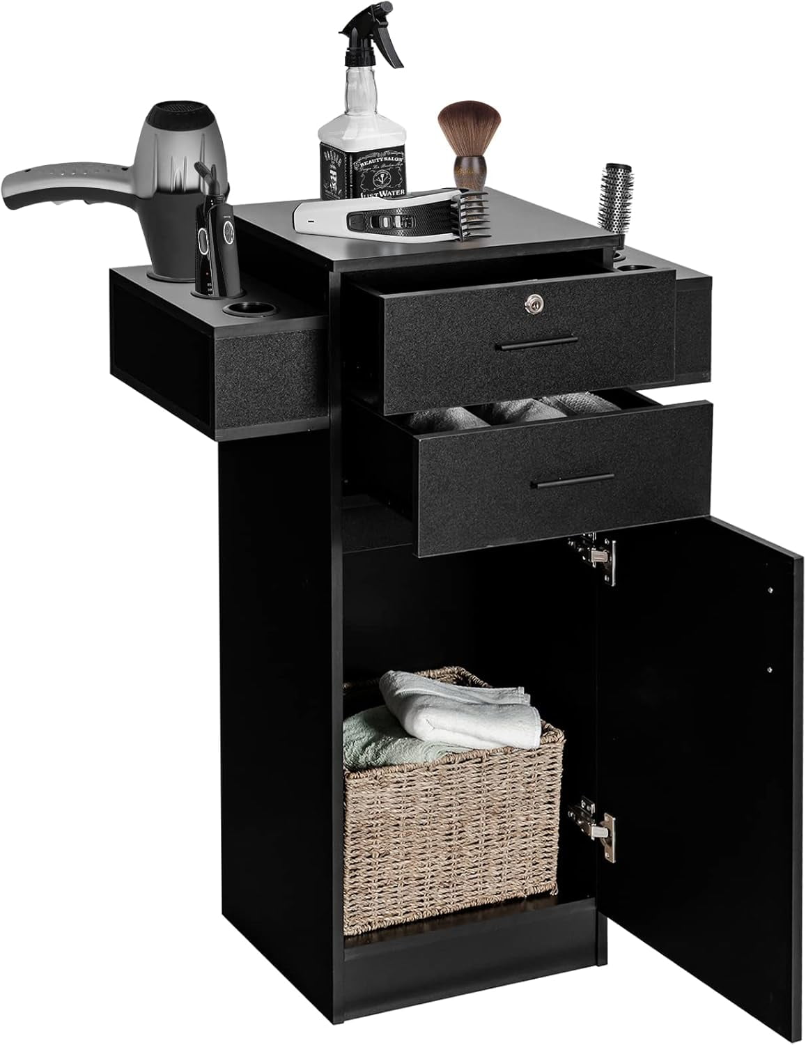 SUPQ Beauty Salon Storage Cabinet for Hair Stylist, Barber Salon ...