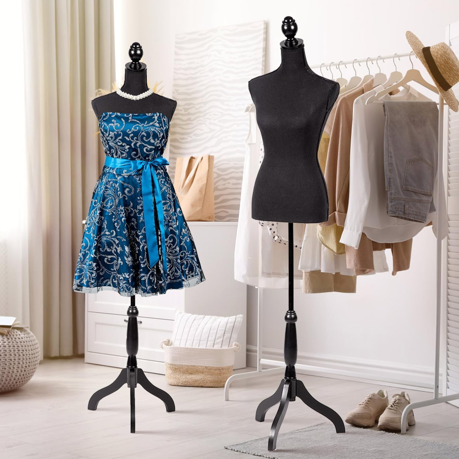 SUPQ Female Dress Form Mannequin Body Foam Mannequin Torso 60-67 Inch ...