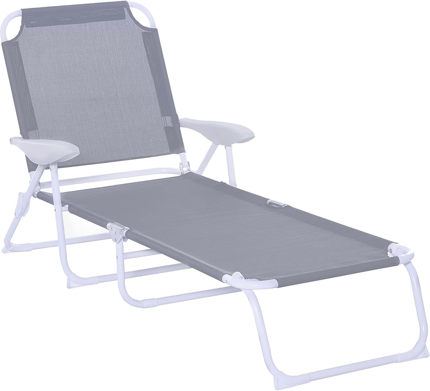 SUPQ Folding Lounge Chair, Portable Outdoor Chaise Lounge, Sun Tanning ...