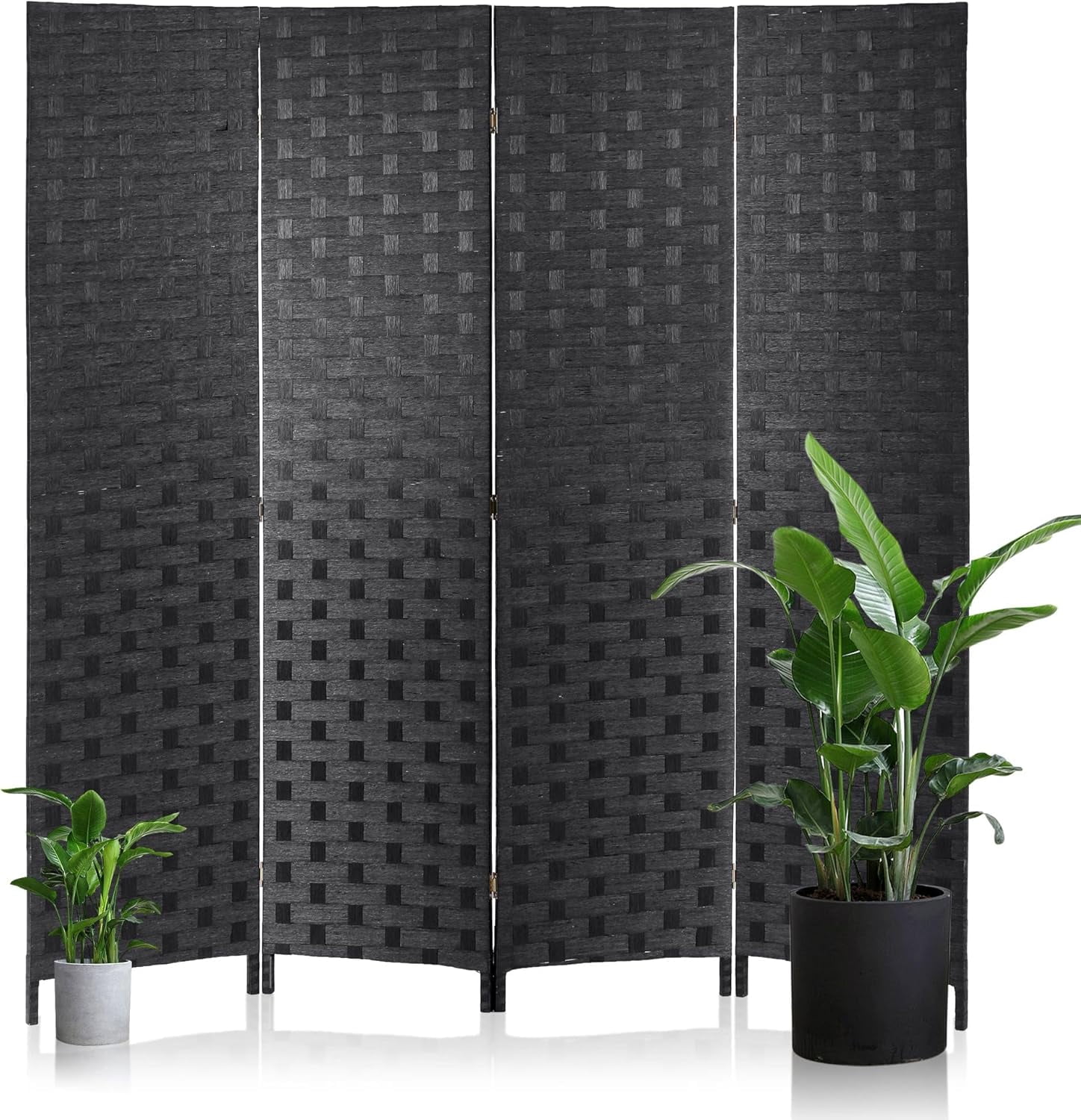 SUPQ Room Divider Wall, 6FT Folding Privacy Screens, 4 Panel Folding ...