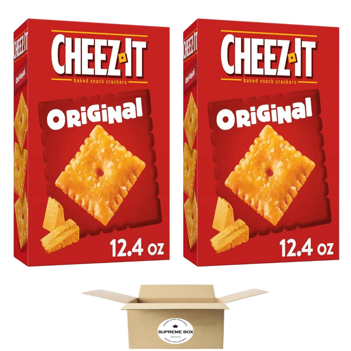 SUPREME BOX Cheez-It Baked SBF3 Snack 100% Real Cheese Crackers ...