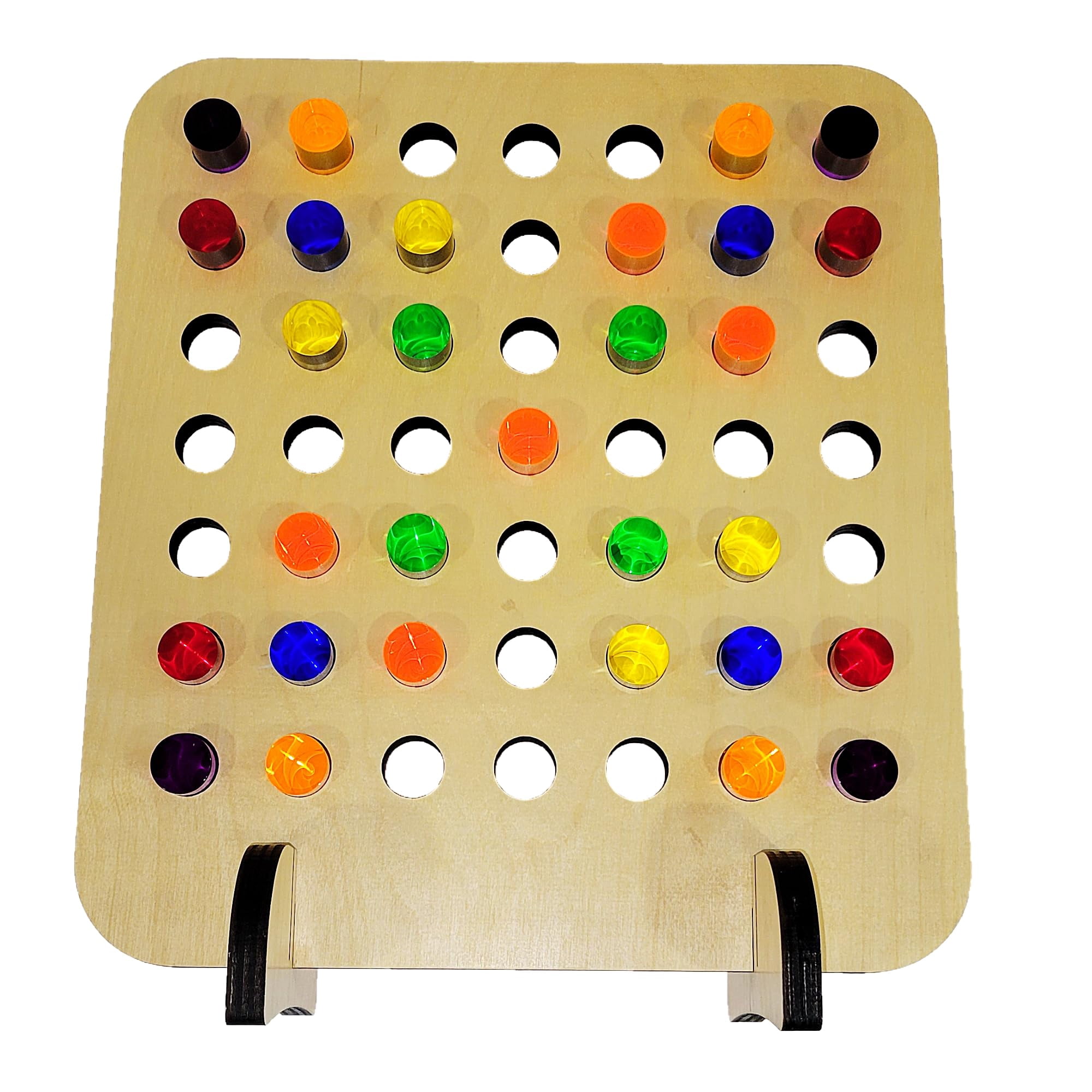 SUPREMETECH Rainbow Peg Board DHF10 | Montessori Shape and Color for ...