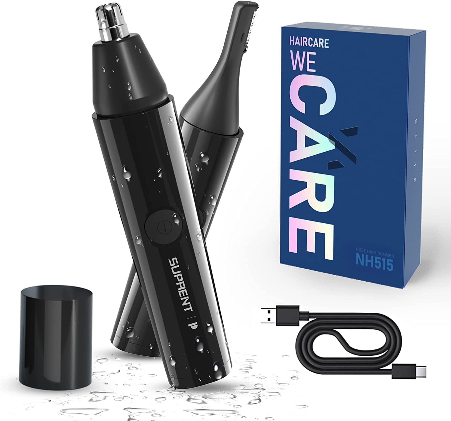 SUPRENT Nose Trimmer for Men, Eyebrow Ear & Facial Hair Trimmer Kit ...