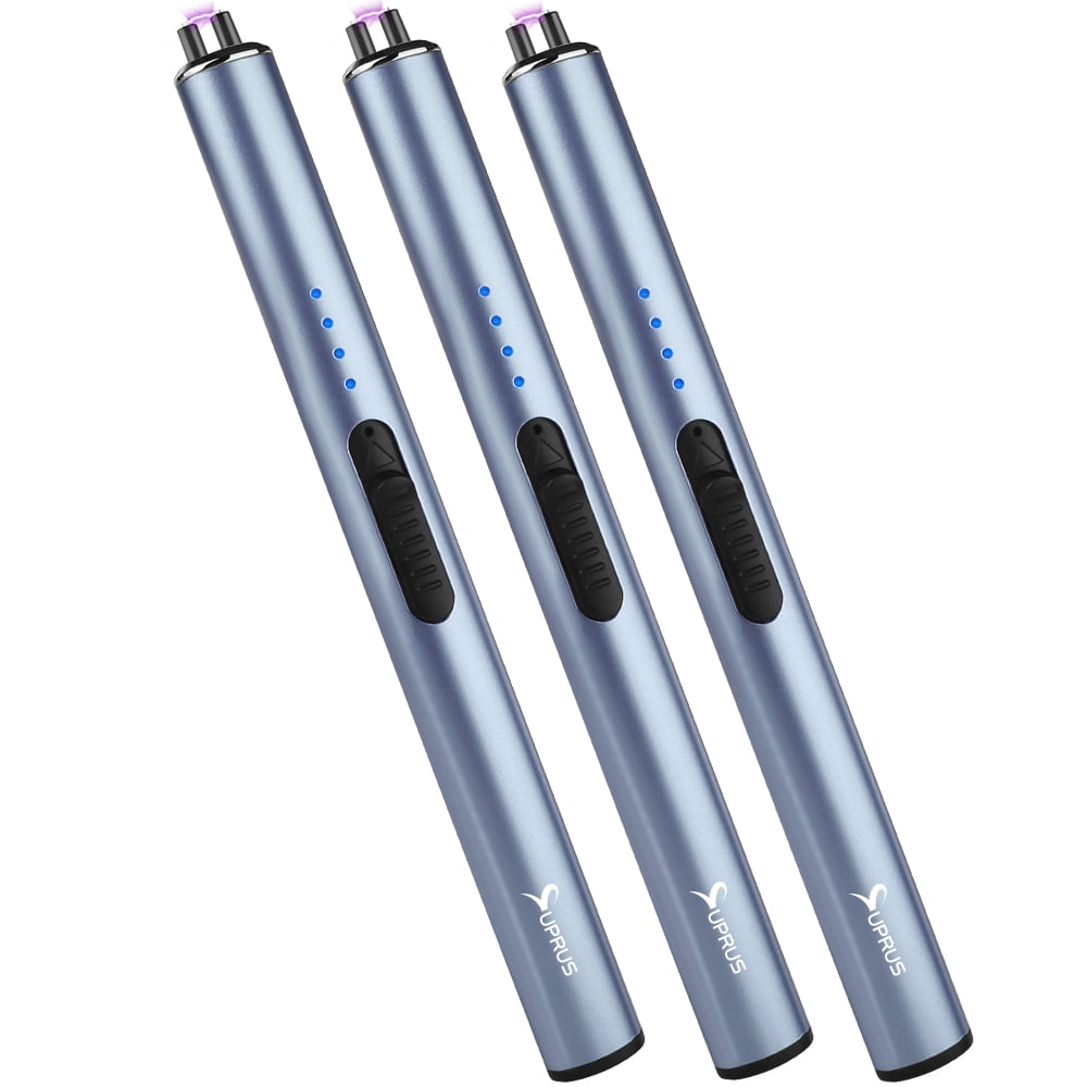 SUPRUS Rechargeable Windproof, Red 3 Packs Electronic Lighter - Walmart.com