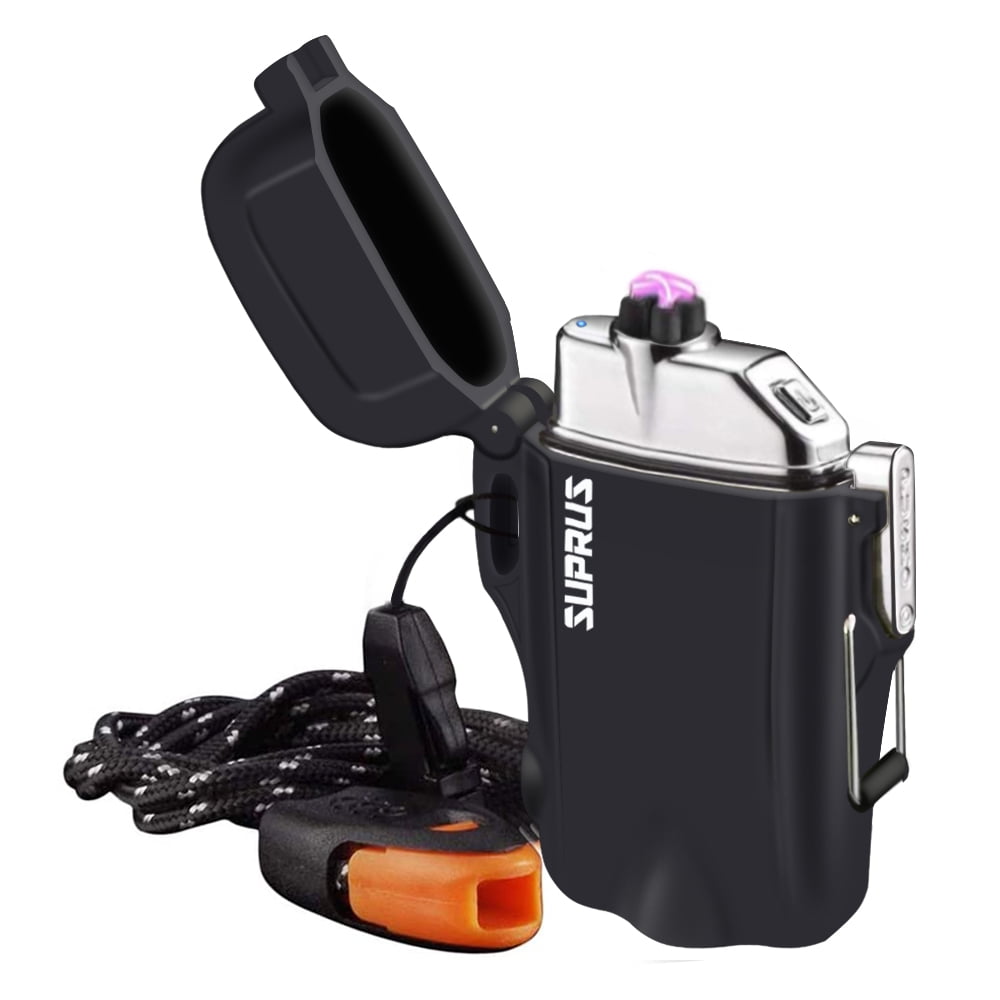 SUPRUS Waterproof Electric Arc Lighter Outdoor,Black - Walmart.com