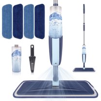 Magic Self Cleaning Flat Floor Mop with Automatic Squeeze Drying System ...
