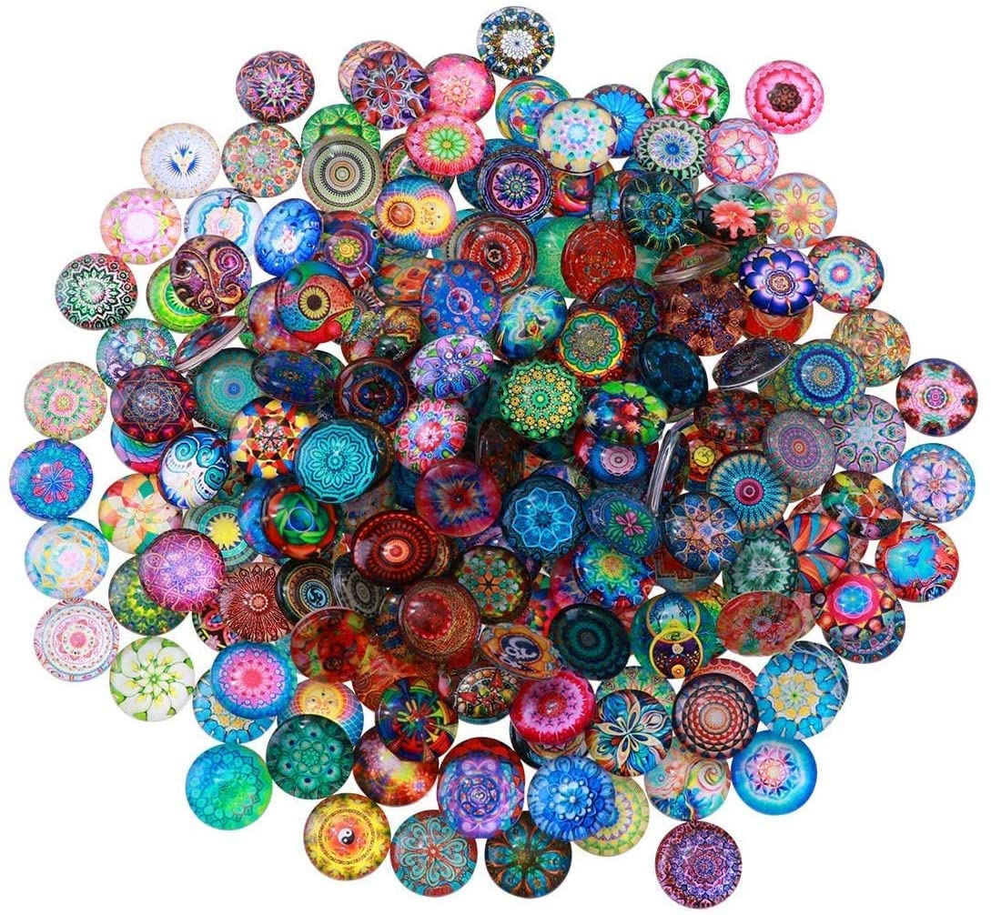 SUPVOX 200pcs Mixed Mosaic Tiles Glass Mosaic Tile Assortment for DIY ...