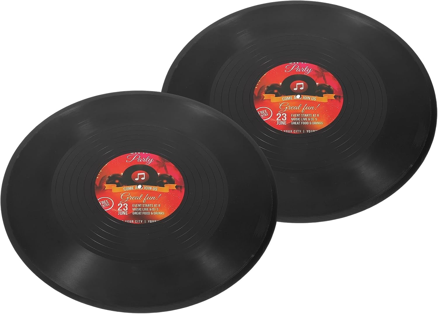 Blank Vinyl Records 2pcs Blank Vinyl Records Decor for Wall Aesthetic ...