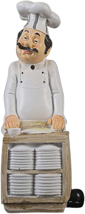 SUPVOX Chef Figurines Chef Statue for Kitchen Counter Top Restaurant ...
