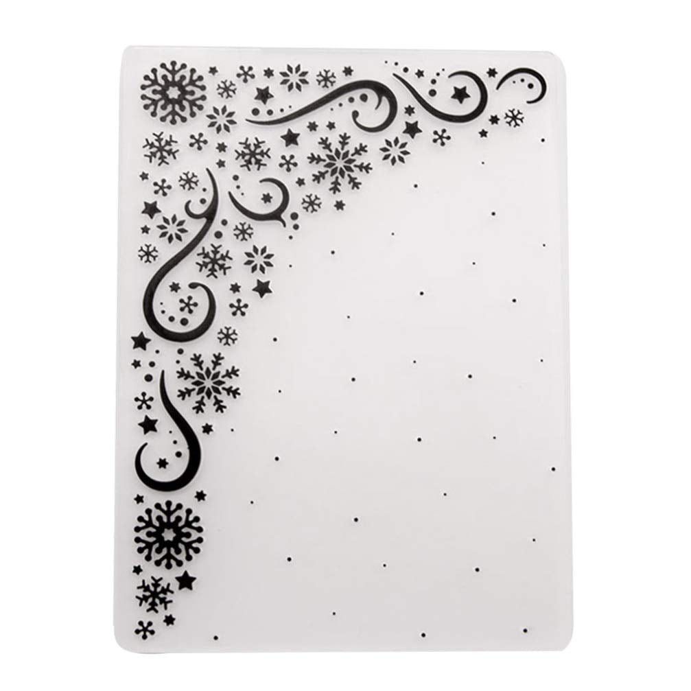 SUPVOX Embossing Folders Craft MMF7 Dies Plastic Snowflake and Stars ...