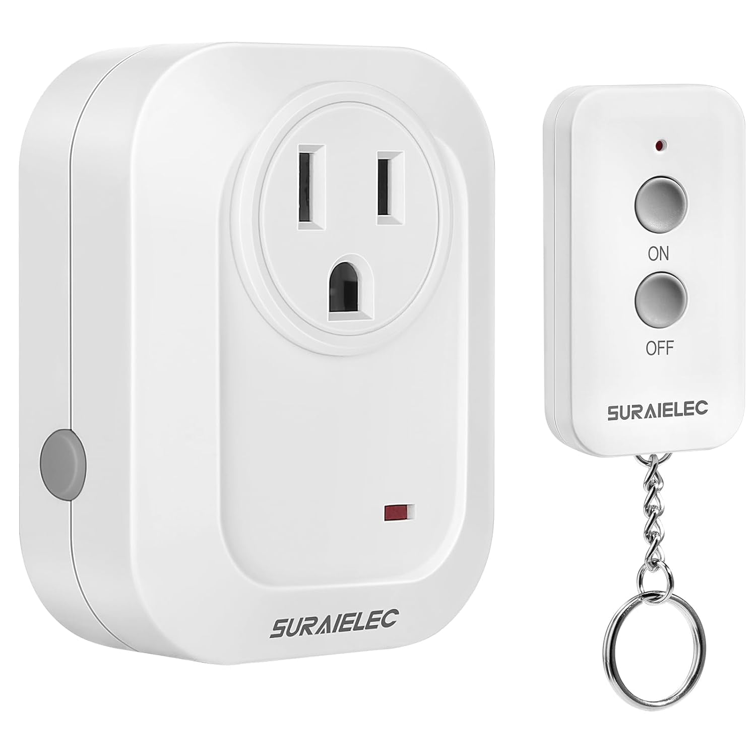 SURAIELEC Remote Control Outlet, 100FT Long Range Wireless Light Switch ...