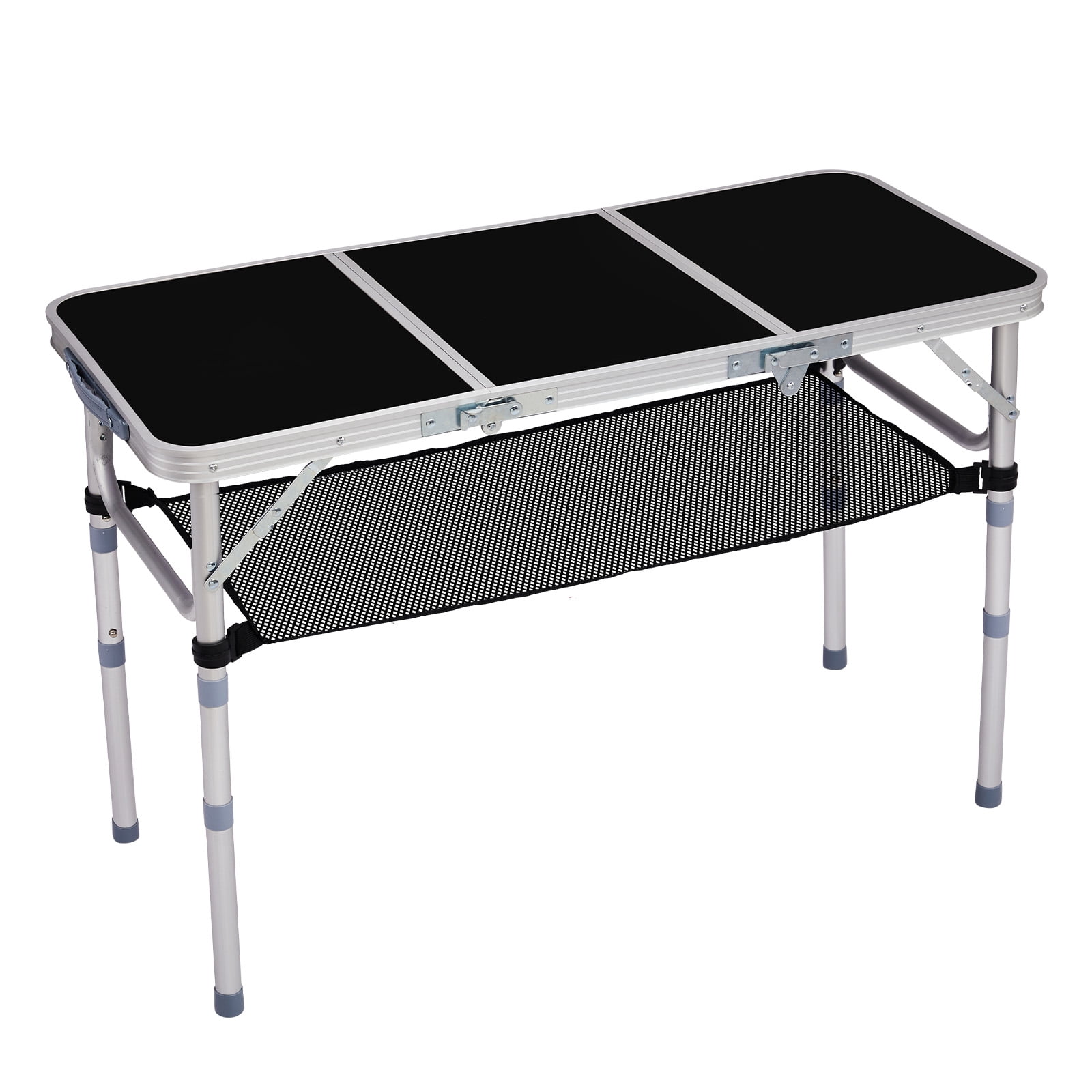 SUREGO 3ft Folding Camping Table Portable, Adjustable Height Aluminum ...
