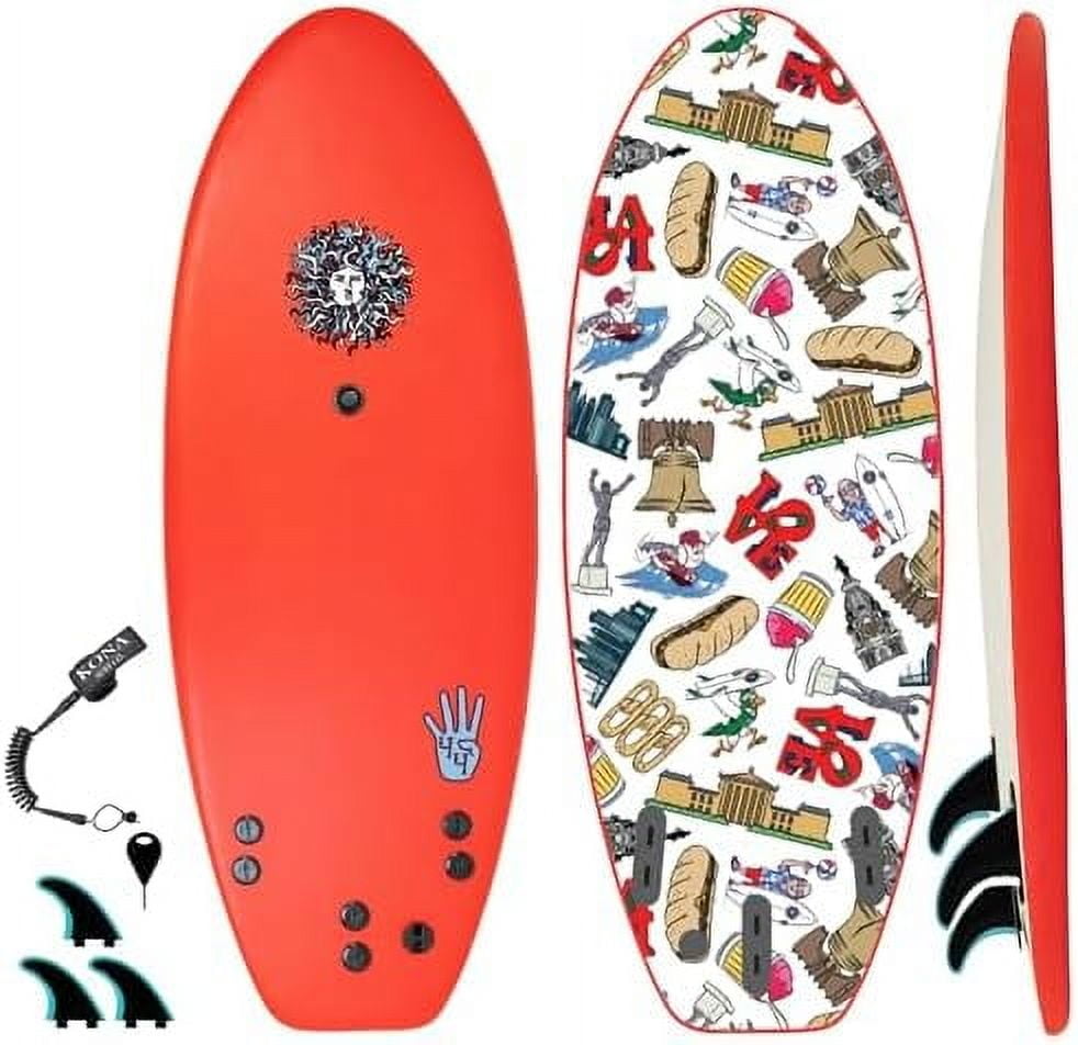 SURF CO. The 4-4 Surfboards Soft Board Foam Top Short Boogie Bodyboard ...