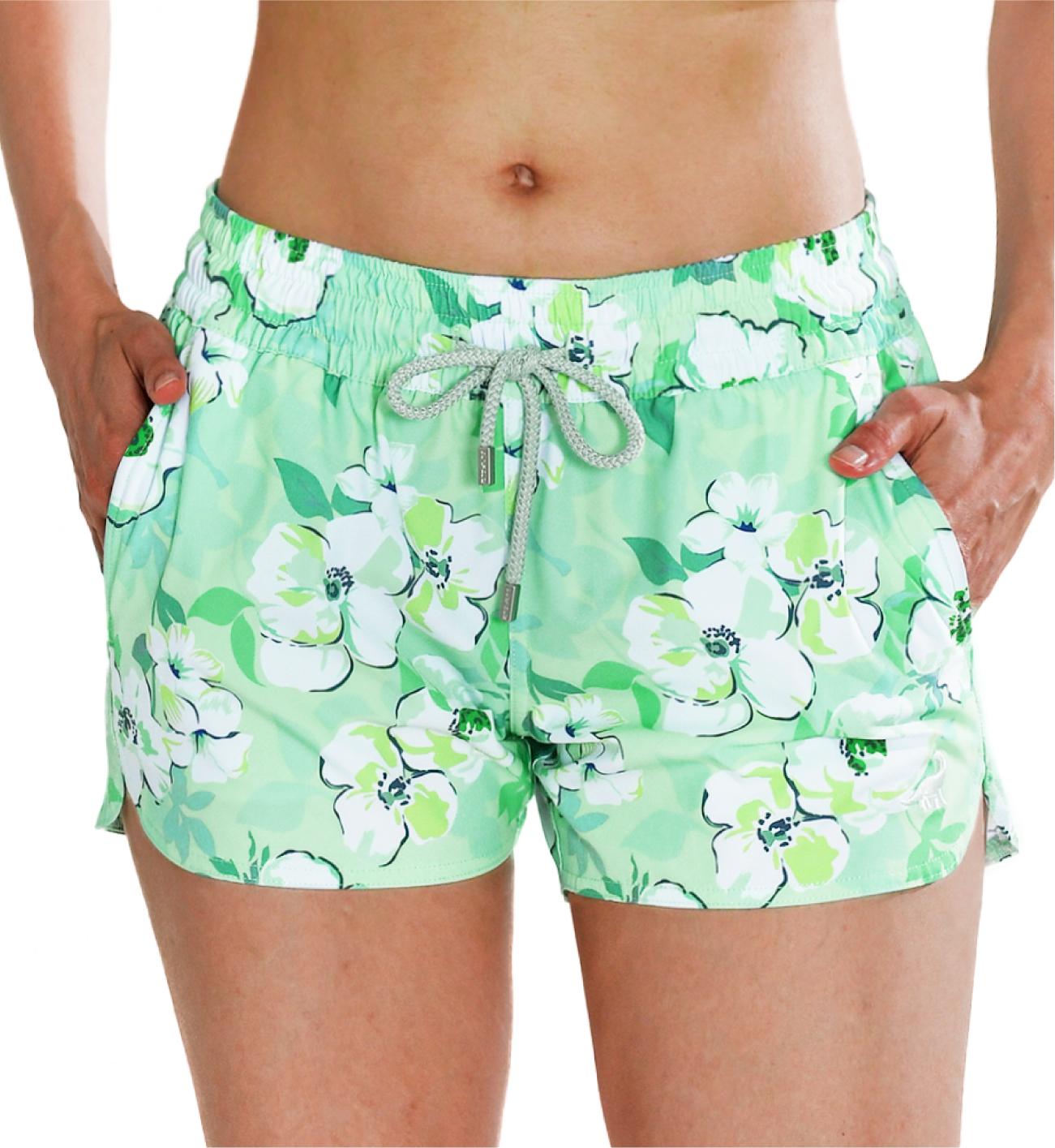 SURF CUZ Women's Swim Shorts 4 Way Stretch Swimsuit Bottoms Beach Board ...