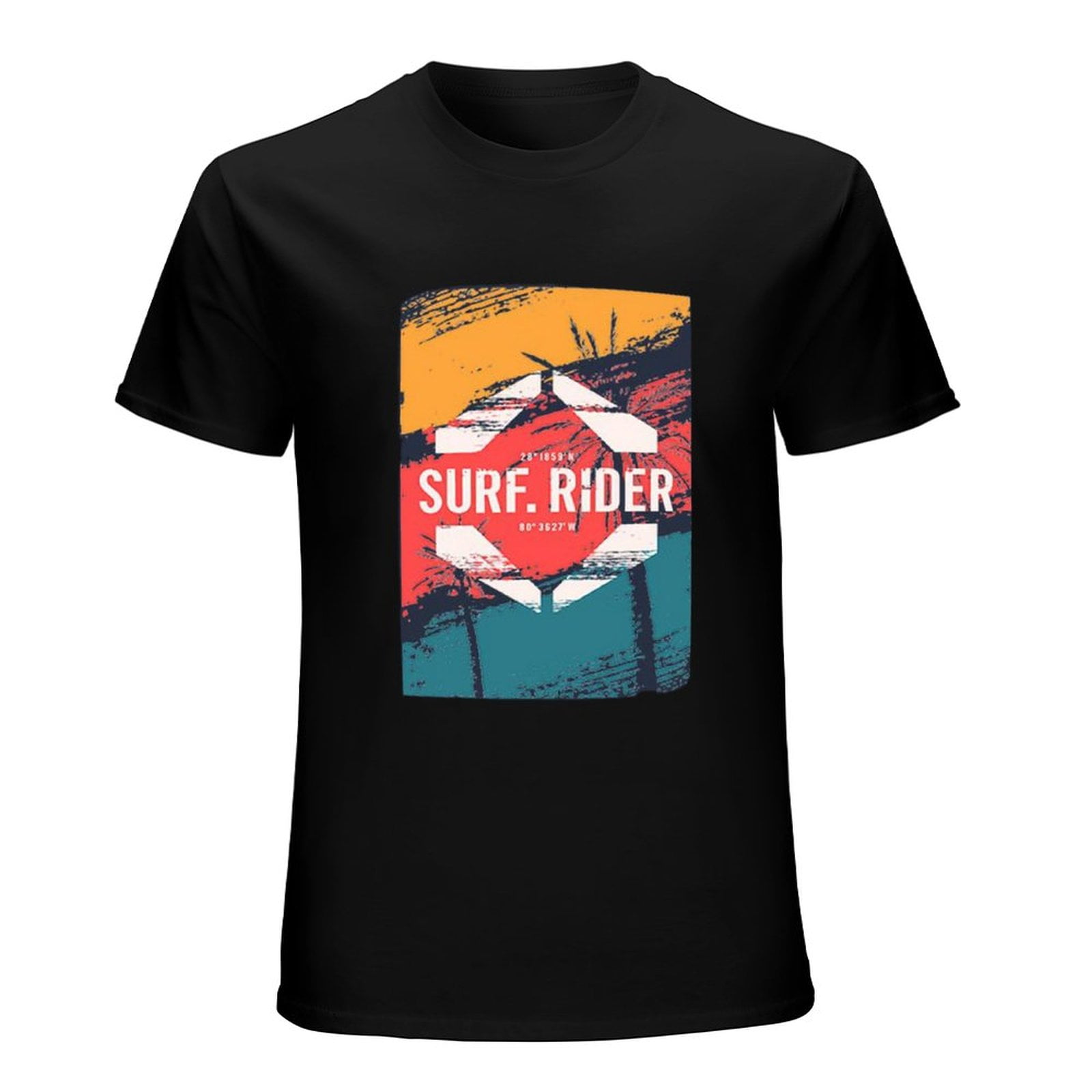 SURF RIDER Vintage T-shirt Mens Cotton Classic Crewneck Short Sleeve ...