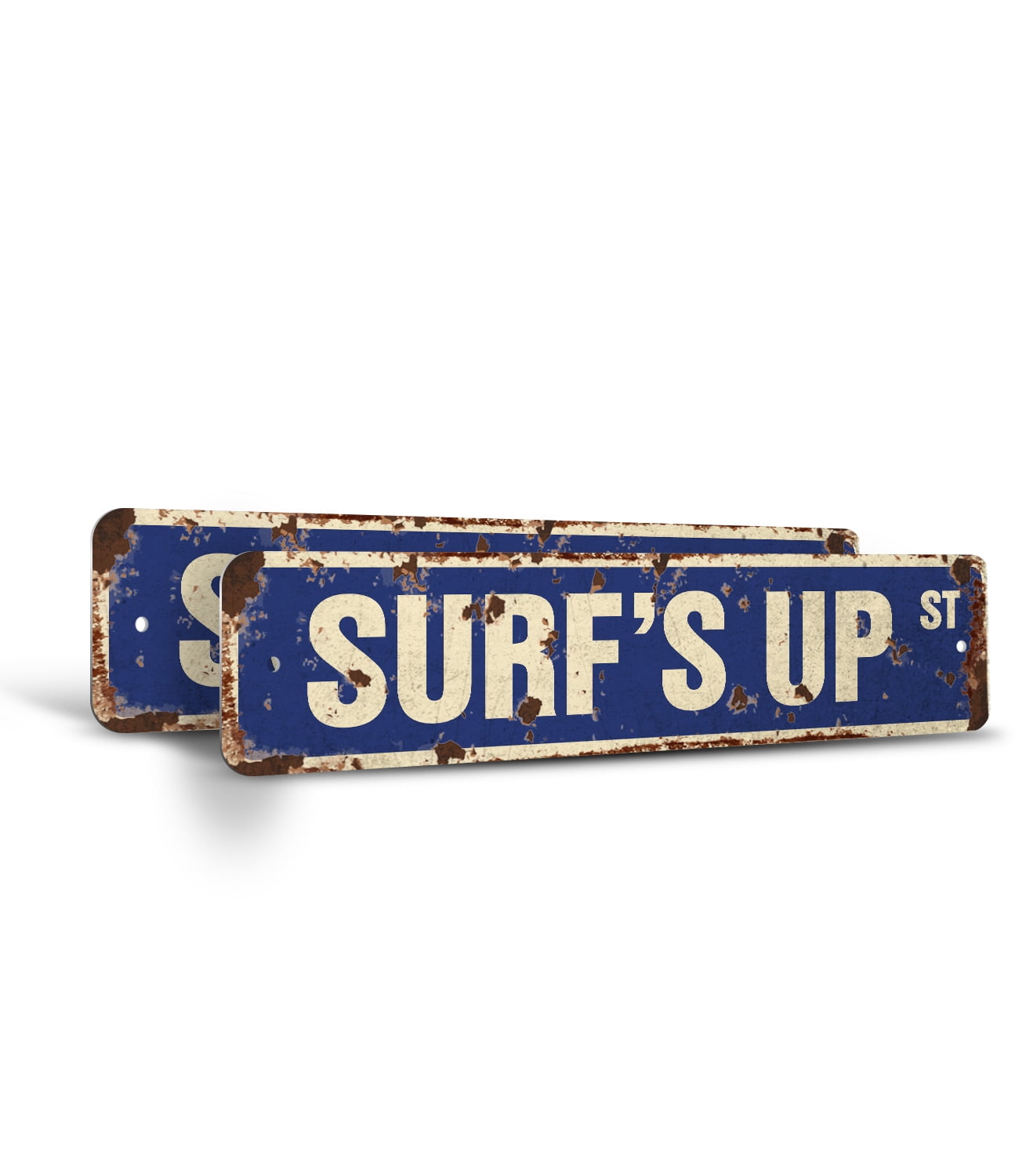 SURF'S UP Vintage Style Rustic Street Sign – (2 Pack) Surfer Surf Board ...