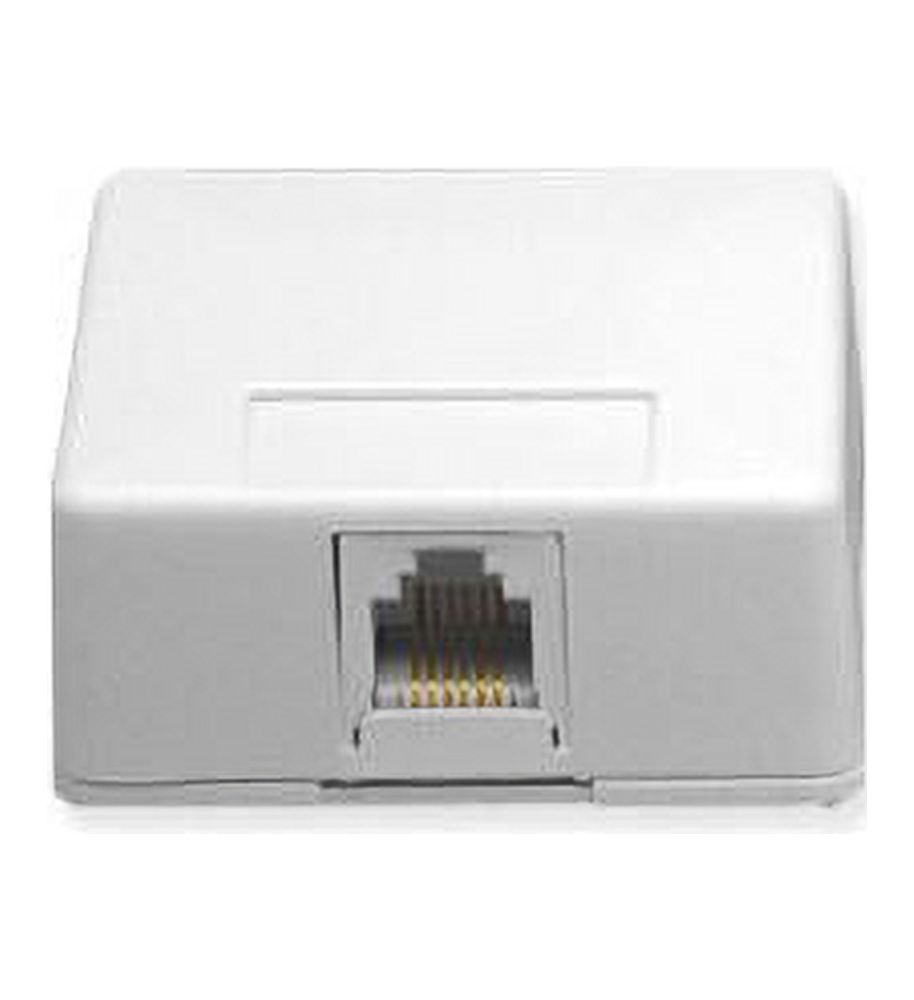 SURFACE MOUNT JACK- 6P6C- WHITE Jacks and Faceplates - Walmart.com