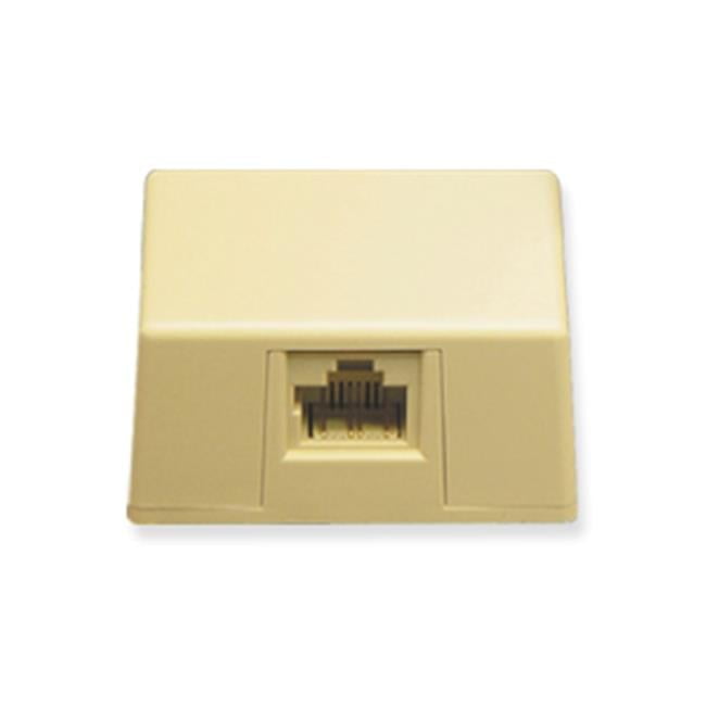 SURFACE MOUNT JACK 8P8C IVORY BY ICC - Walmart.com