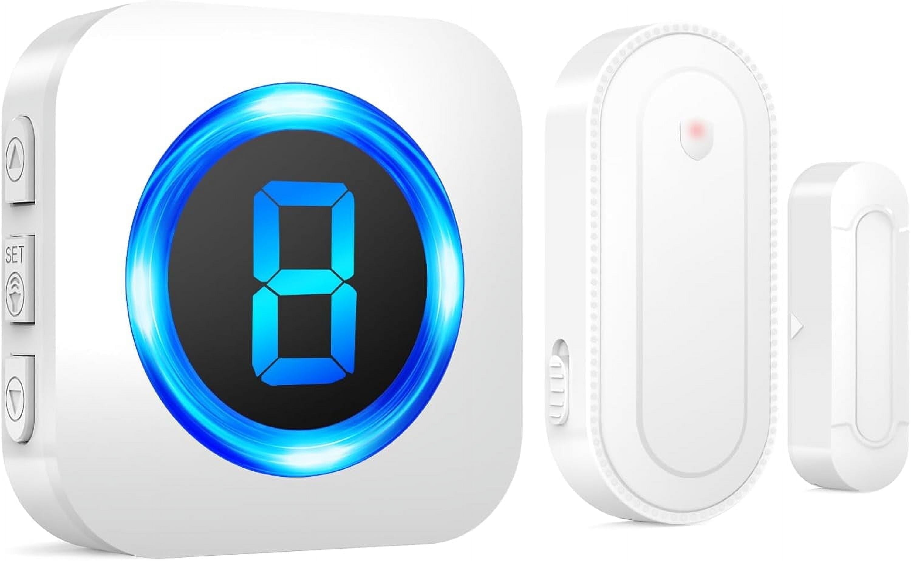 SURFOU KM15M-1T1, 600FT Range, White, Open Door Alarm System For ...