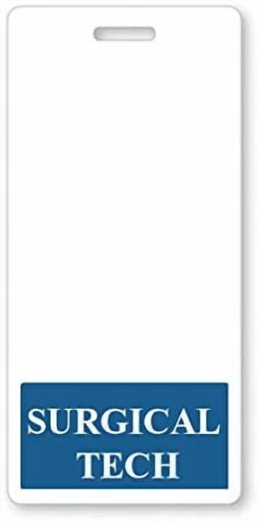 SURGICAL TECH Badge Buddy - Vertical Heavy Duty Spill & Tear Resistant ...