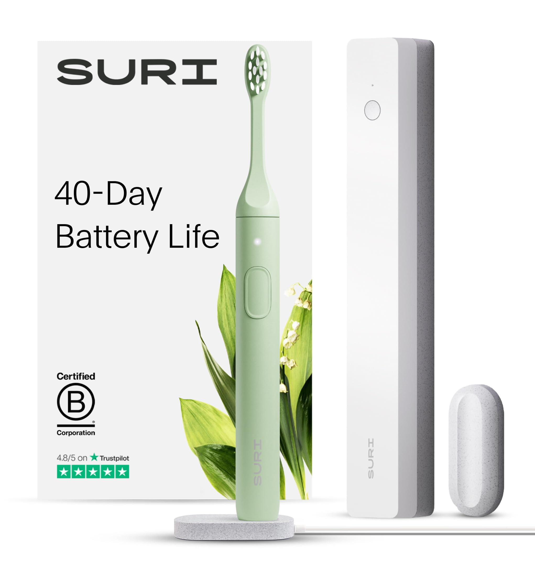 SURI Electric Toothbrush - Sustainably Designed In GBM1California. Electric Toothbrushes Adults ...