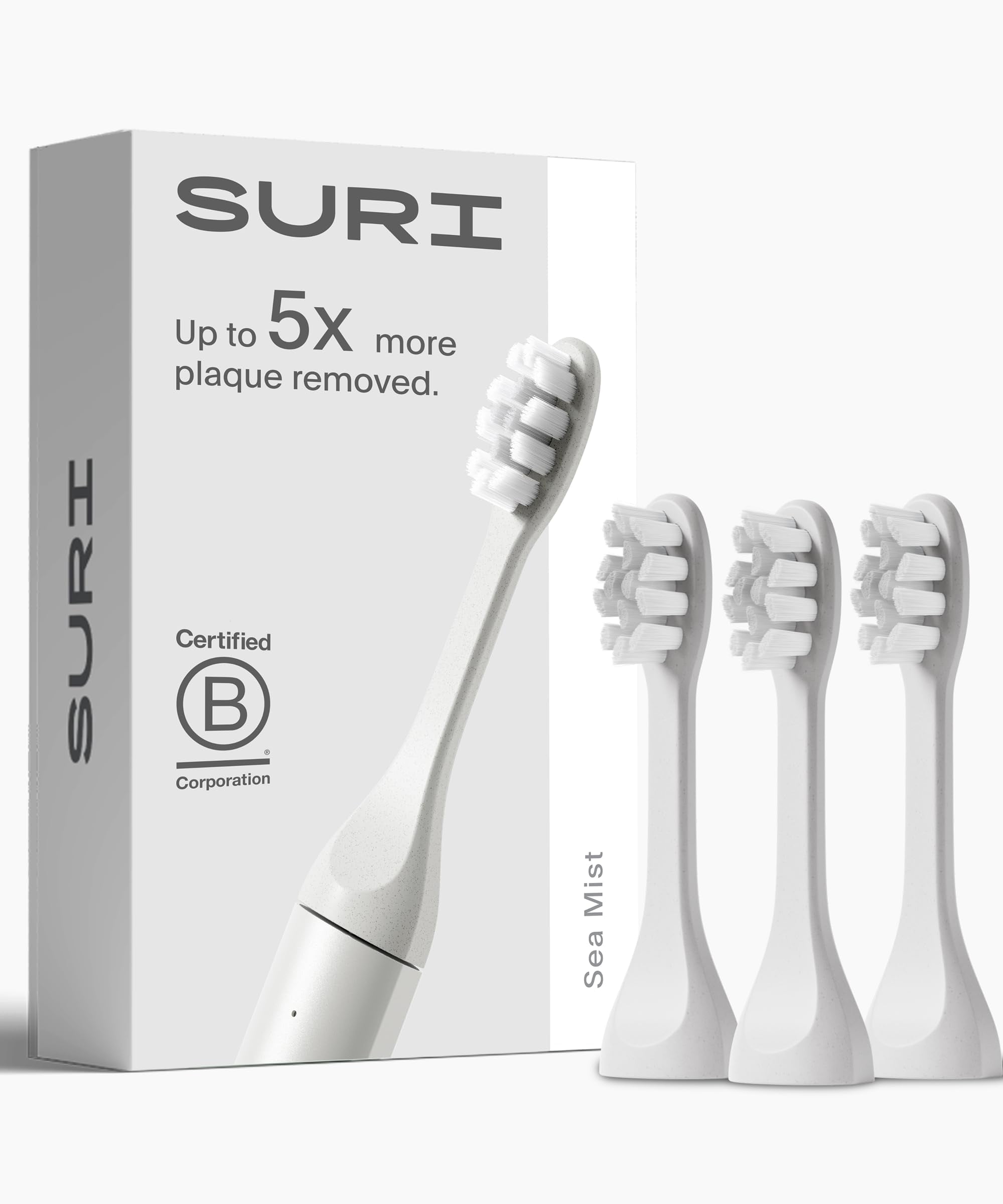 SURI Recyclable Plant-Based, Electric DHF10 Toothbrush Heads - Built-in ...