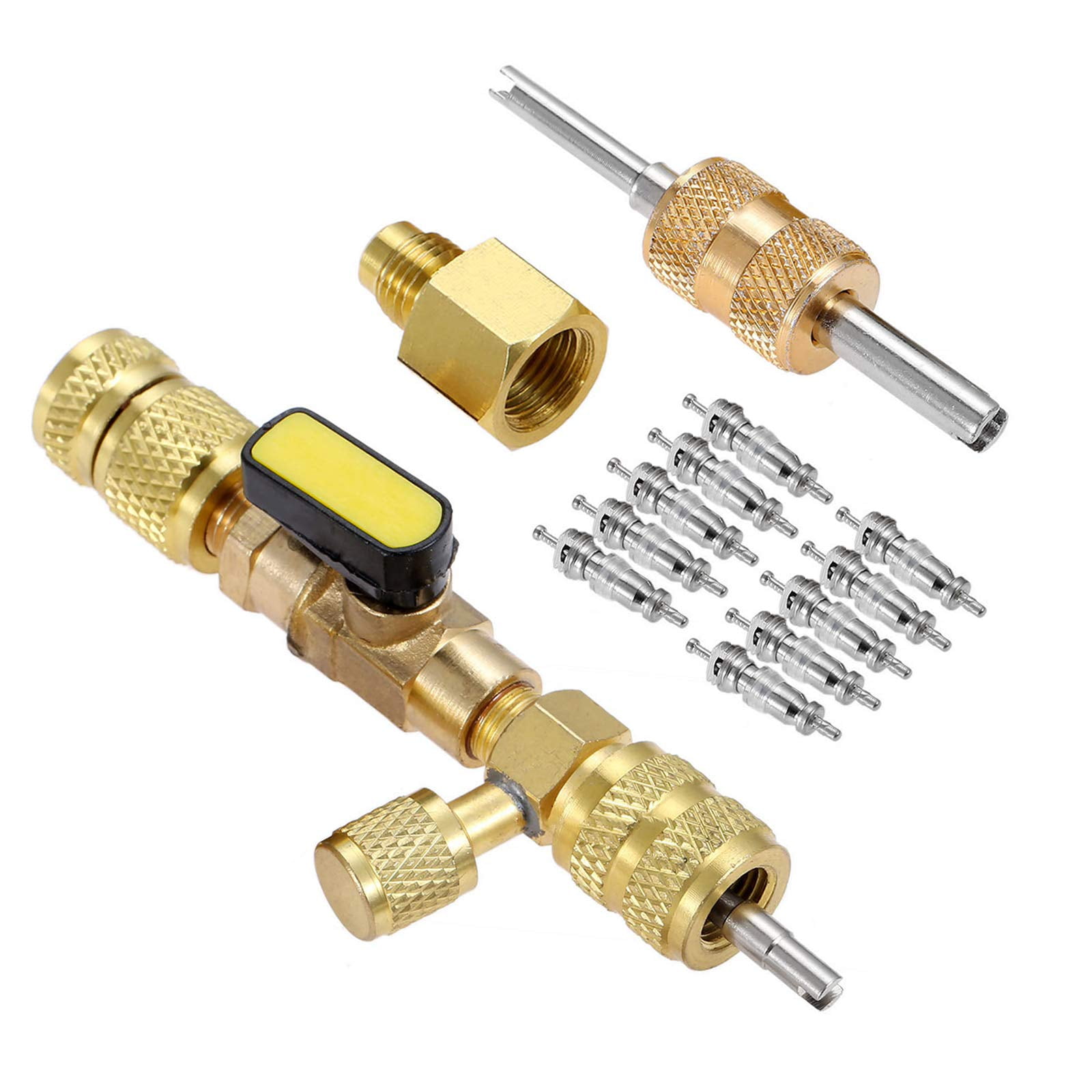 SURIEEN R410A R22 Valve Core Remover Installer Tool with Dual Size SAE ...