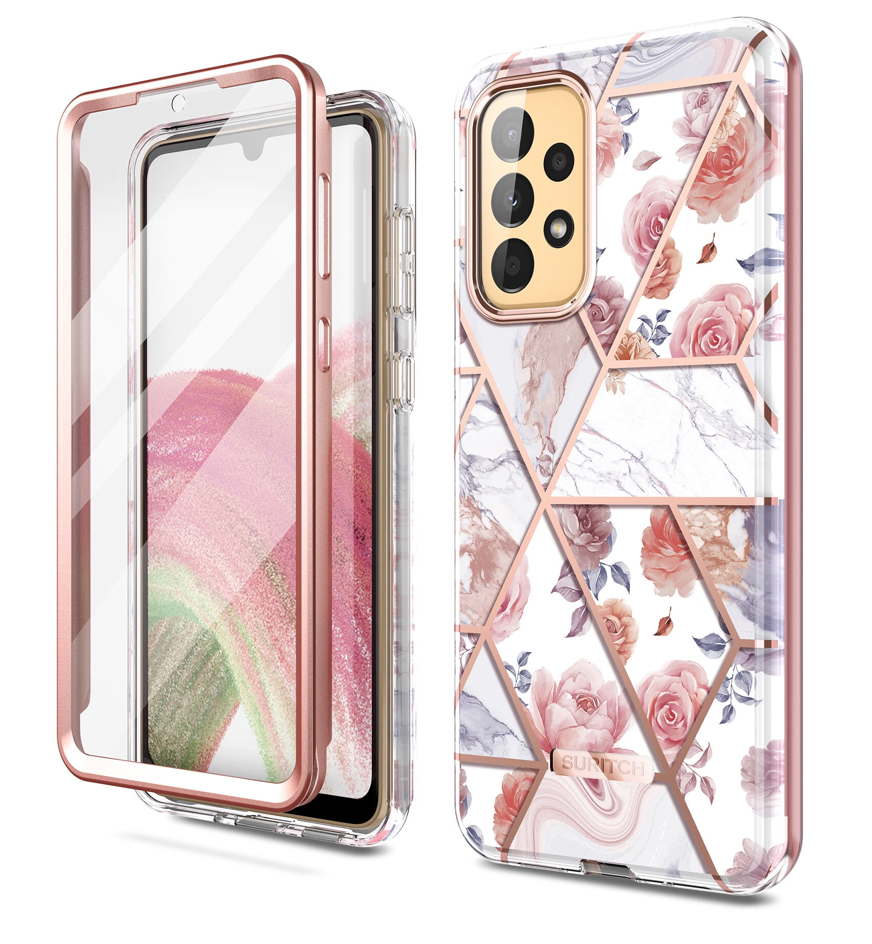 SURITCH Case for Samsung Galaxy A33 5G, Built-in Screen Protector Phone ...