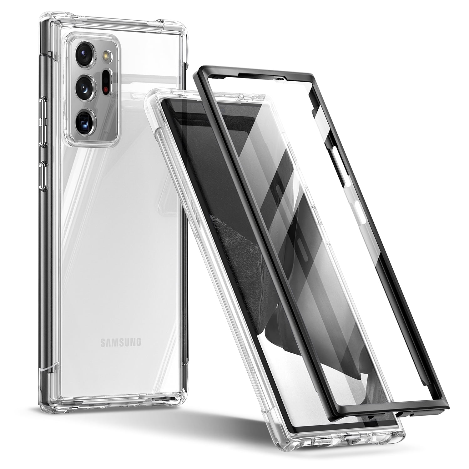 SURITCH Clear Case for Samsung Galaxy Note 20 Ultra,[Built-in Screen Protector] Full Body ...